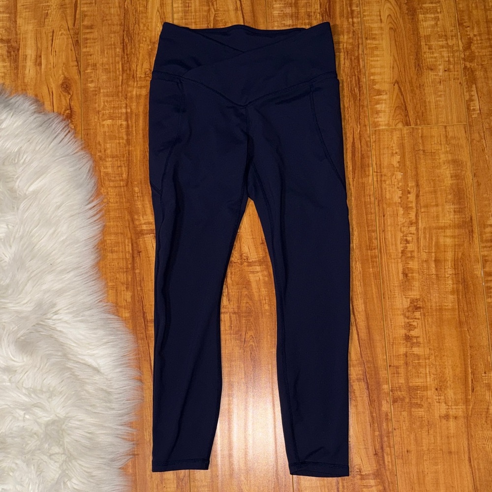 Fabletics Oasis Pureluxe Crossover 7/8 Legging Deep N… - Gem
